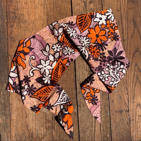 Vintage | Accessories | Vintage Mod Hawaiian Floral Scarf | Poshmark